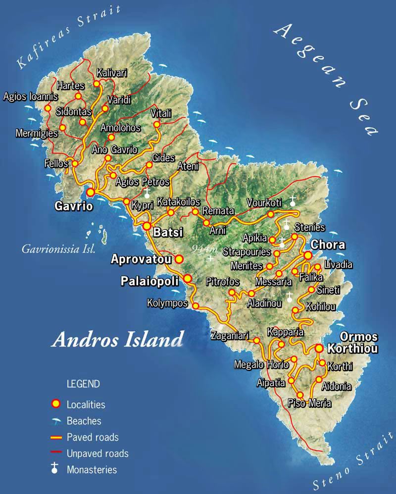 Where to stay | Andros Greece Blog